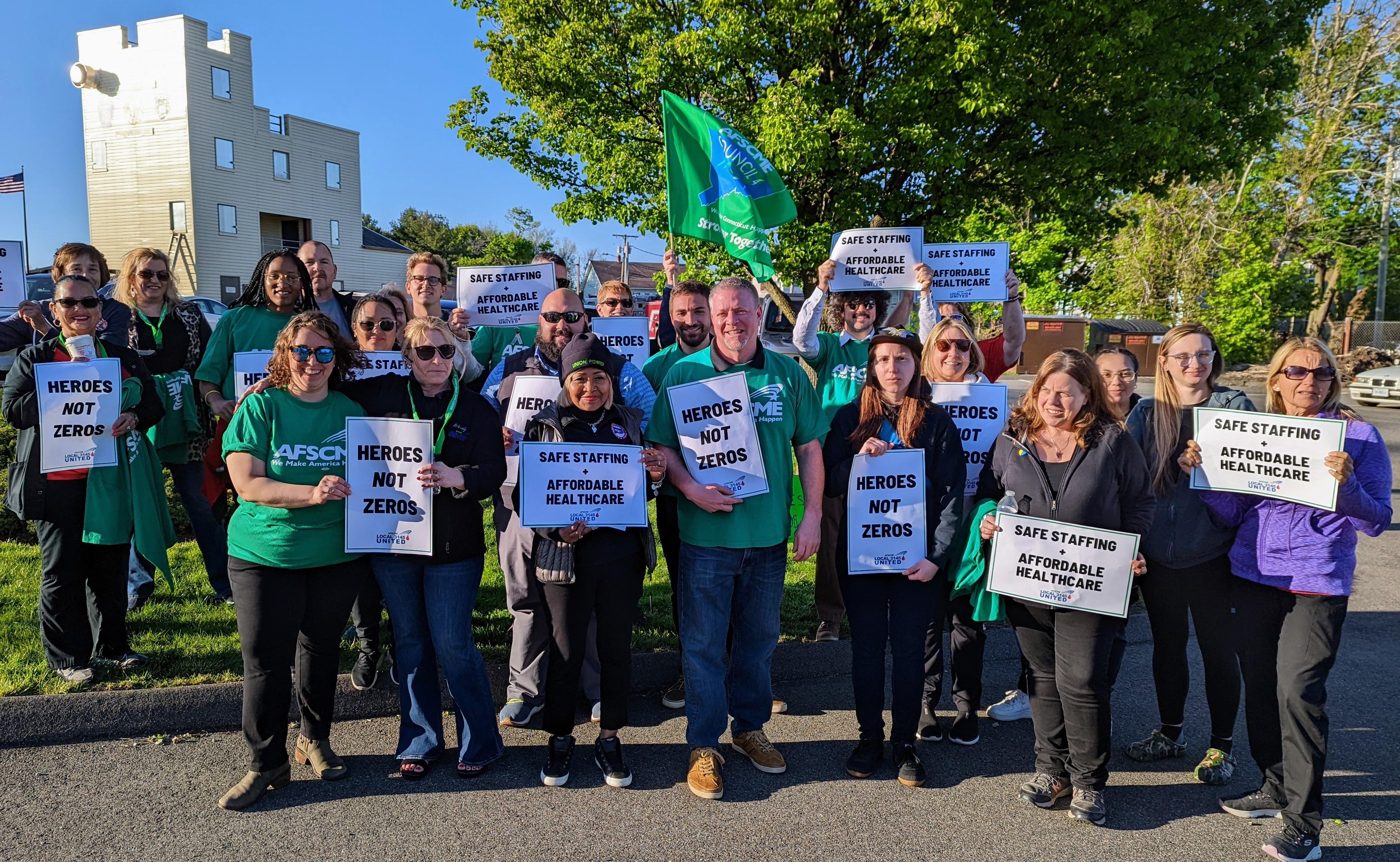 Red Cross blood collection workers rally for fair contract, safe ...